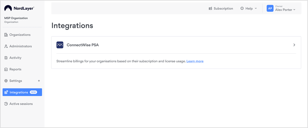 ConnectWise PSA™ Integration: NordLayer made simple for MSPs
